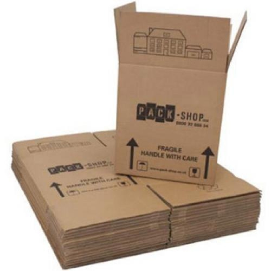 Extra Strong Large Tea Chest Moving Boxes 18" x 18" x 18"